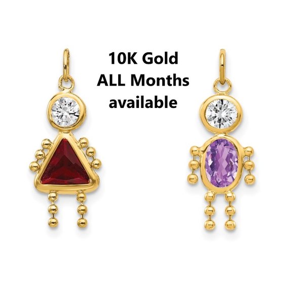 Roy Rose Jewelry | Jewelry | Birthstone Kids Charms Pendants K Yellow ...